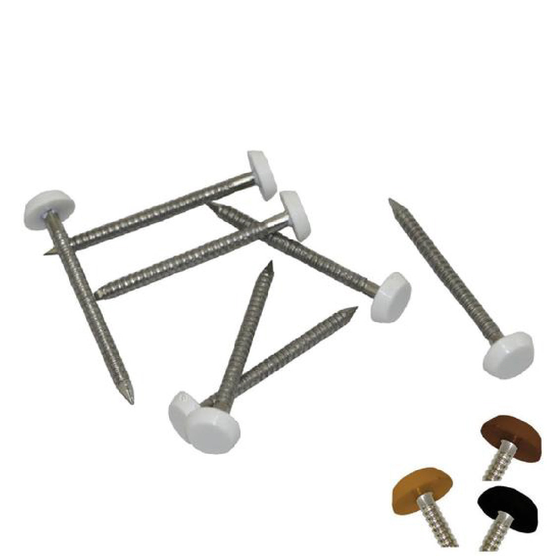 Plastic Headed PolyTop Pins & Ring Shanked Nails — Homesmart