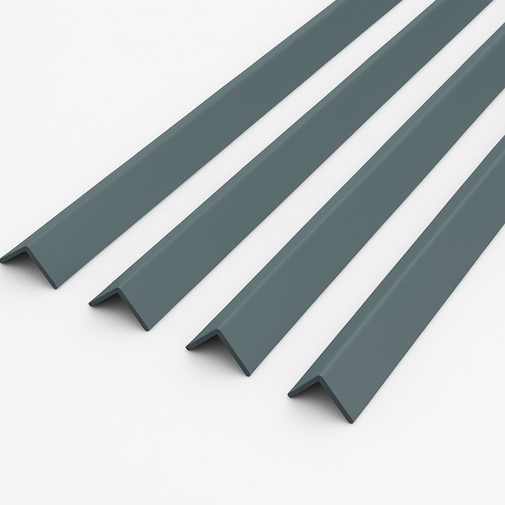4 x Anthracite Grey Rigid Angle 25mm x 25mm x 1 Metre ^ — Homesmart