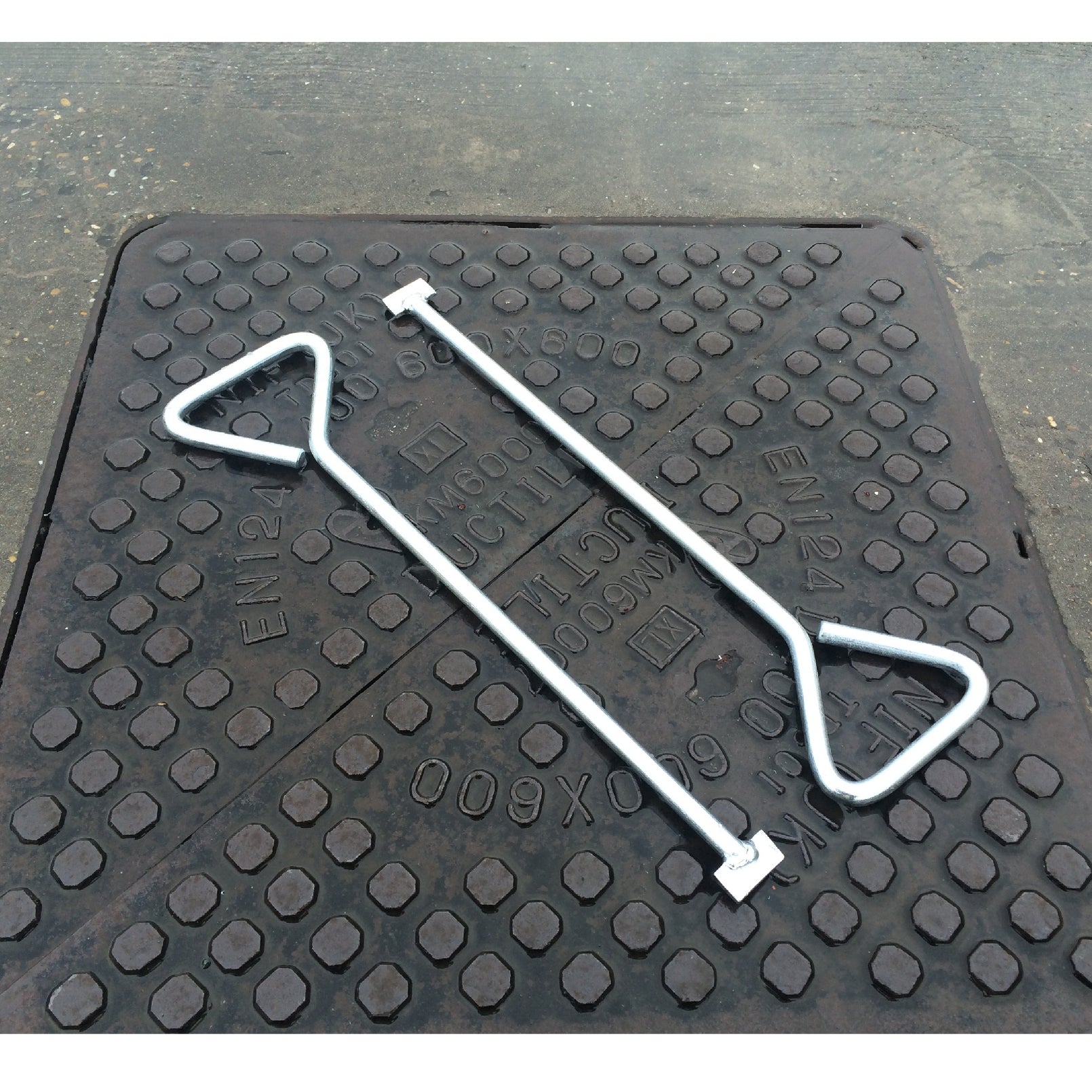 Manhole Cover Lifting Keys Heavy Duty Steel Stop Cock. — Homesmart