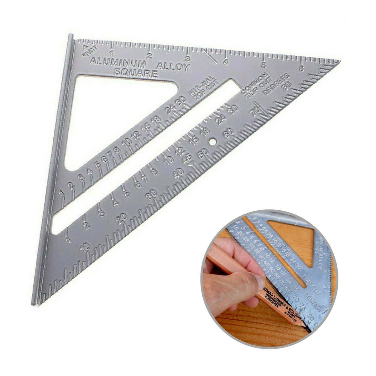 Metal Roofing Square 7" Carpenters Measuring Angle Tool — Homesmart