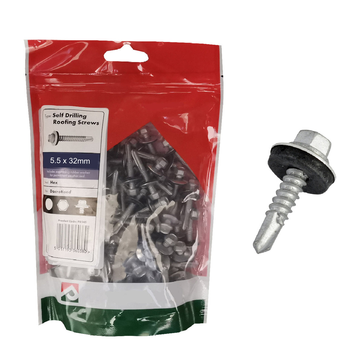100 x Roofing & Cladding Screws 5.5 x 32mm Self Drill — Homesmart