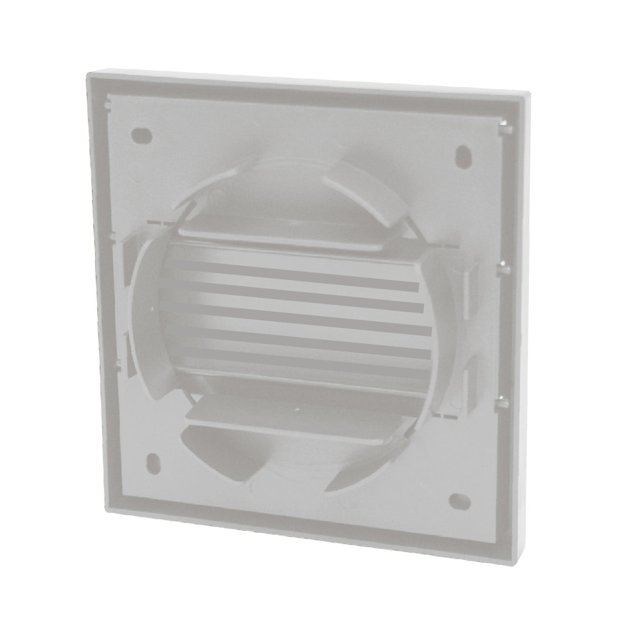 White Extractor Fan Air Vent Louvre Grille for 4 Inch Ducting — Homesmart