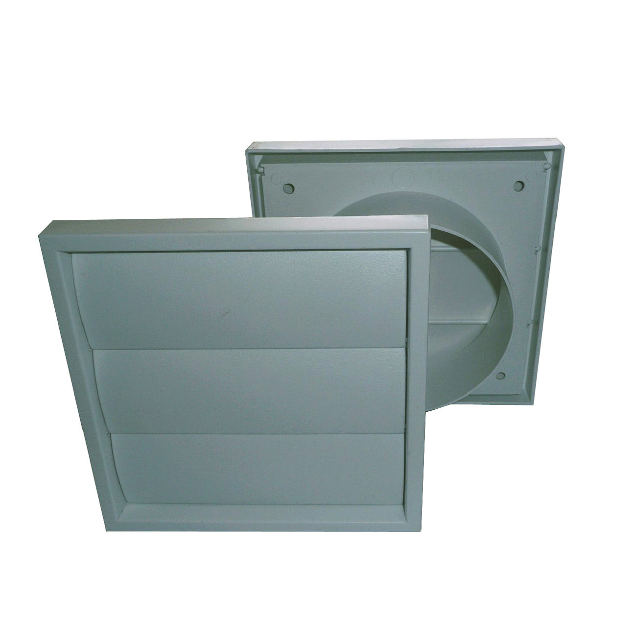 Grey Extractor Fan Air Vent Gravity Flap for 4 Inch Ducting — Homesmart