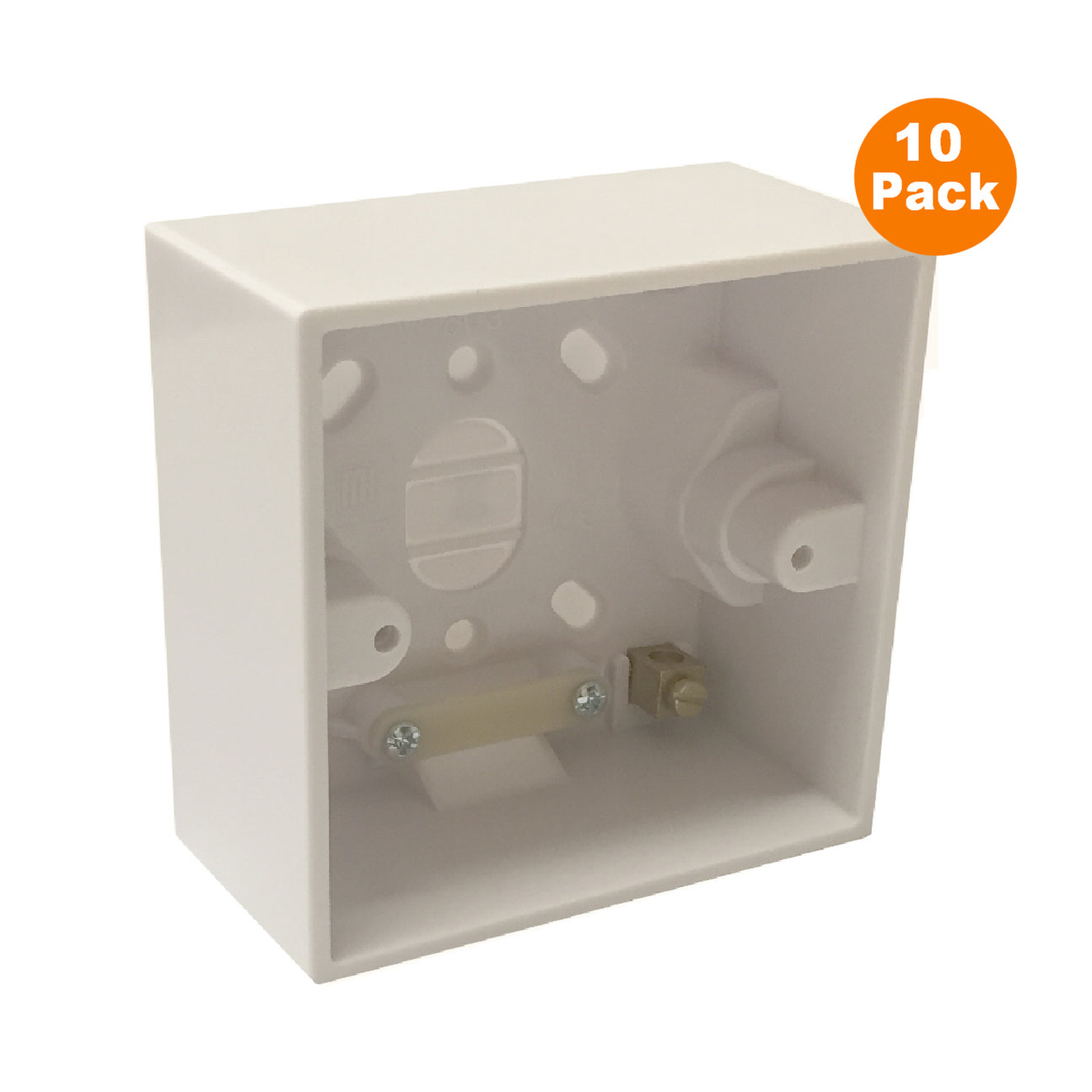 Surface Mounted Back Box 41mm Single Pattress. — Homesmart