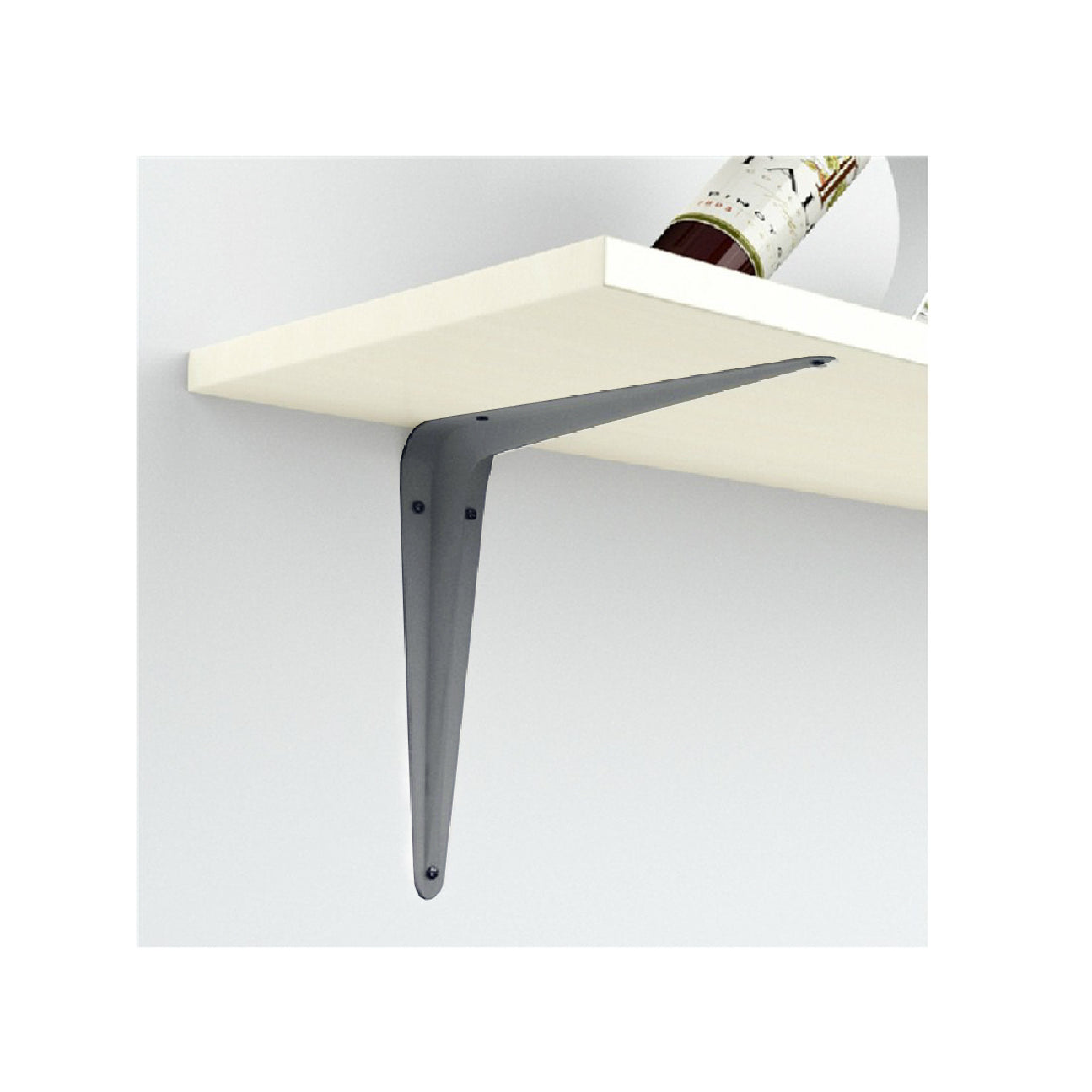 10 x Grey Metal London Shelf Support Brackets — Homesmart