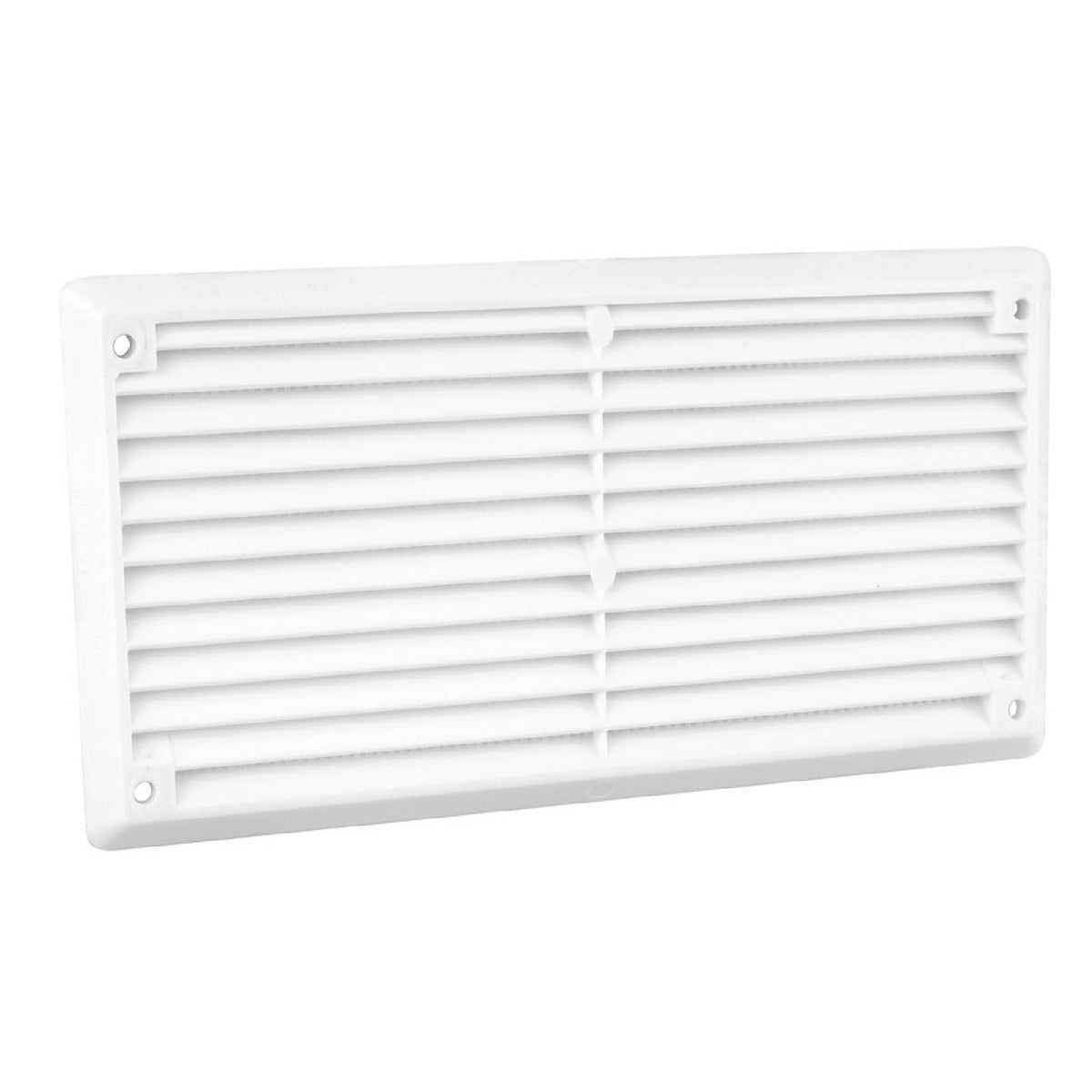 6" x 3" White Plastic Louvre Air Vent Wall Grille. — Homesmart