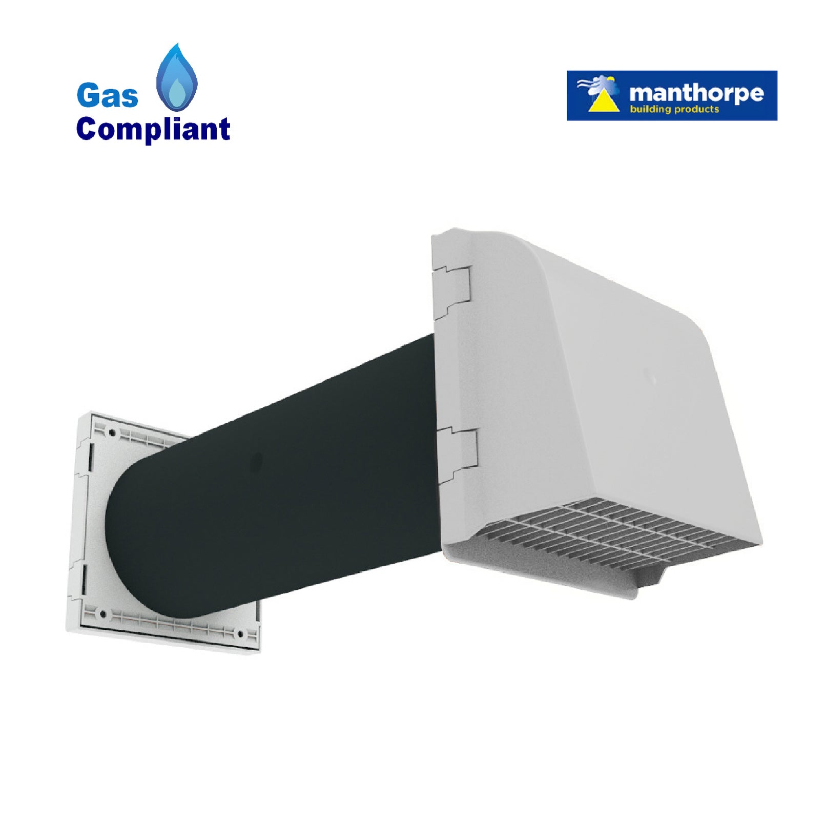 5" Cavity Core Gas Vent with Anti Draught Cowl. — Homesmart