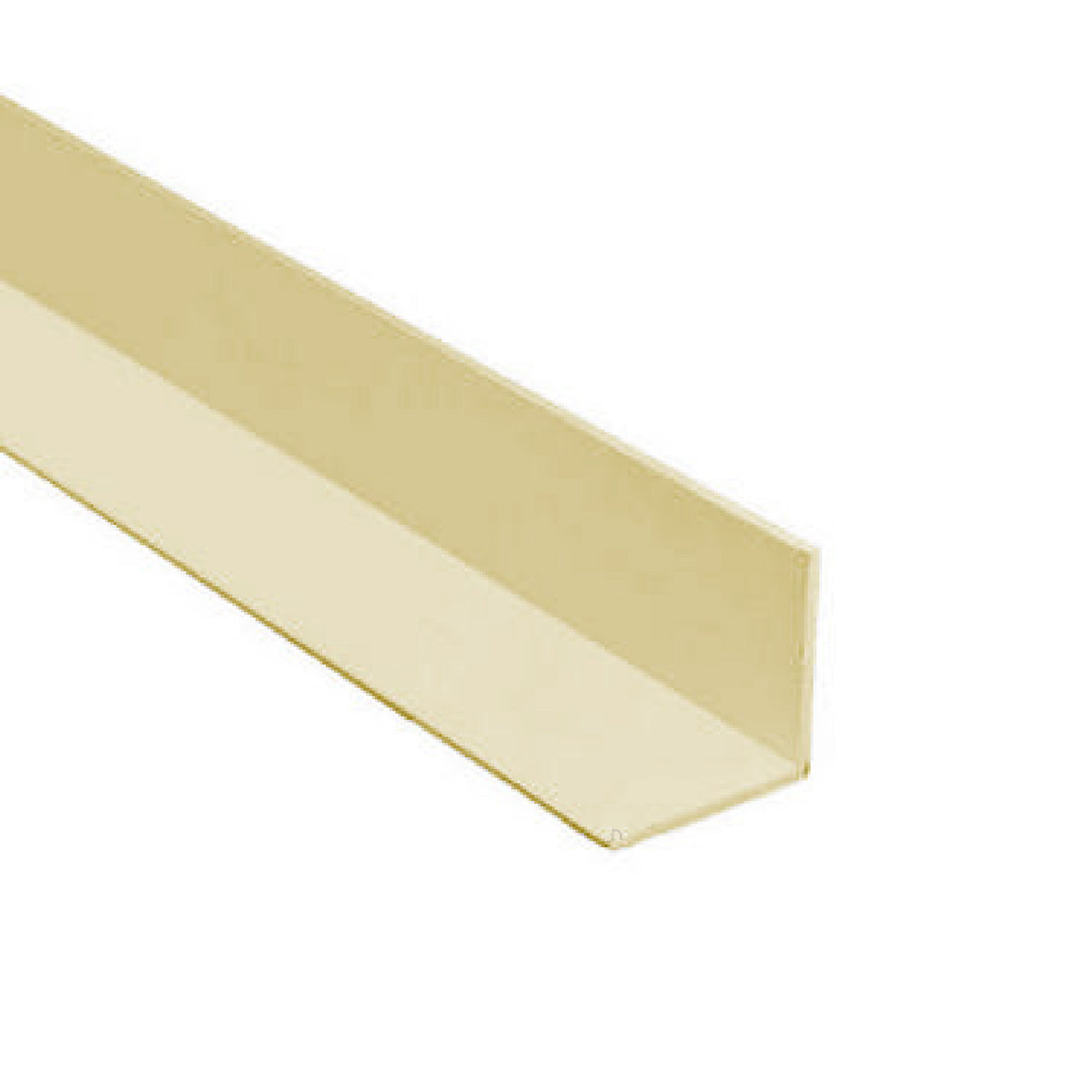 Cream 1.2 Metre UPVC Plastic Rigid Angle 40mm x 40mm Corner Trim ...