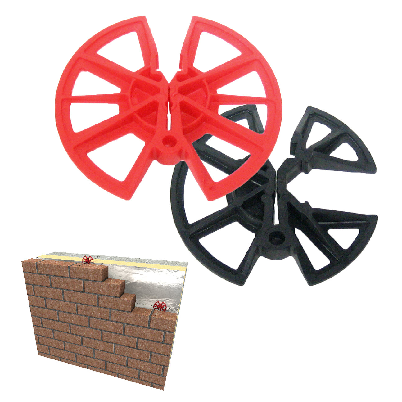 250 x Insulation Retaining Discs Cavity Wall Ties. — Homesmart