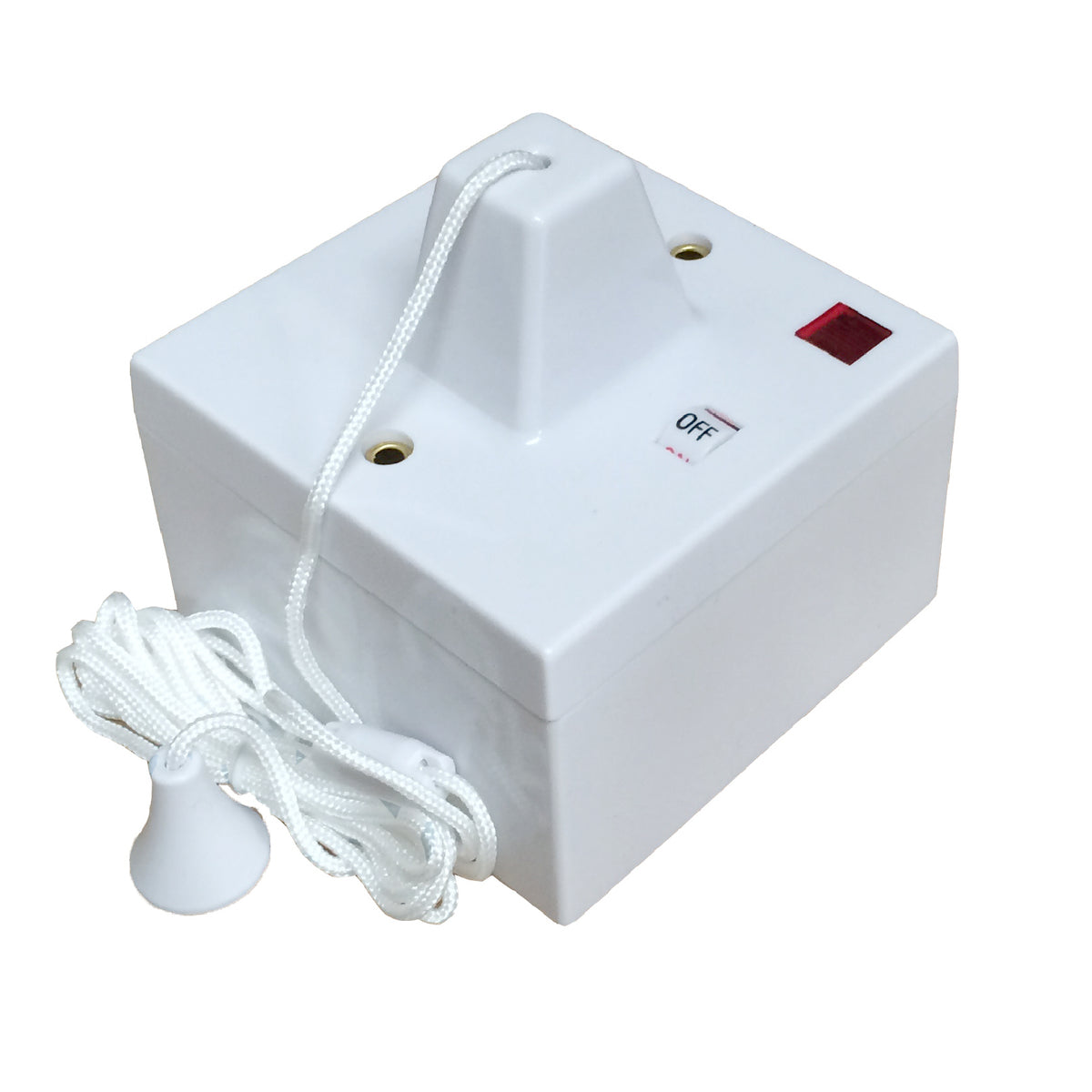Shower Ceiling Pull Cord Switch with 41m Pattress Box. — Homesmart