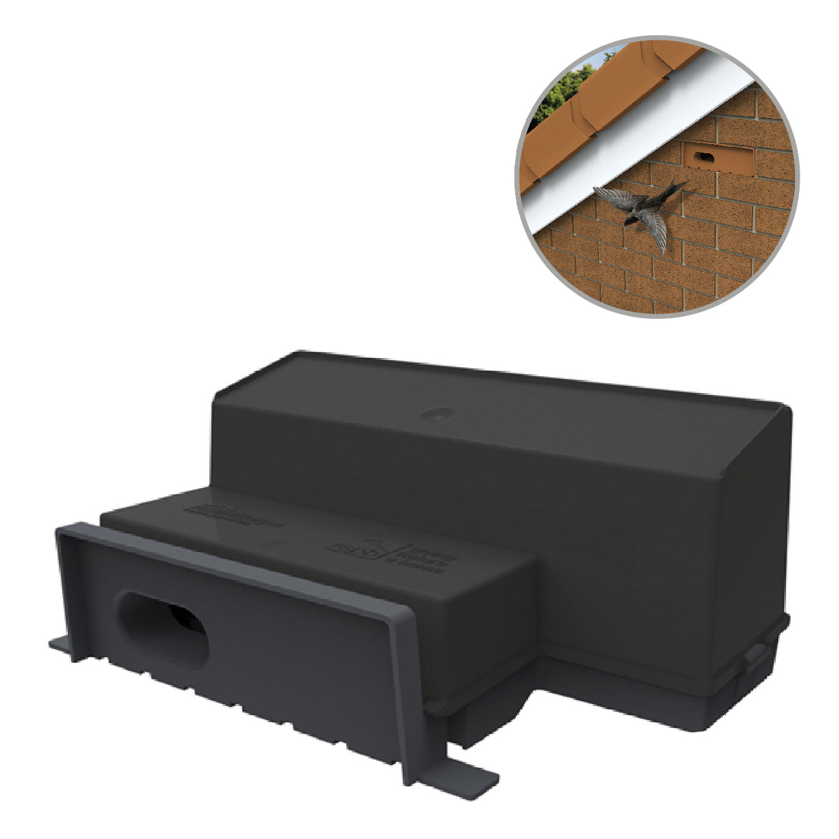 Swift Nesting Brick Box / Grey Breeding Bird House — Homesmart