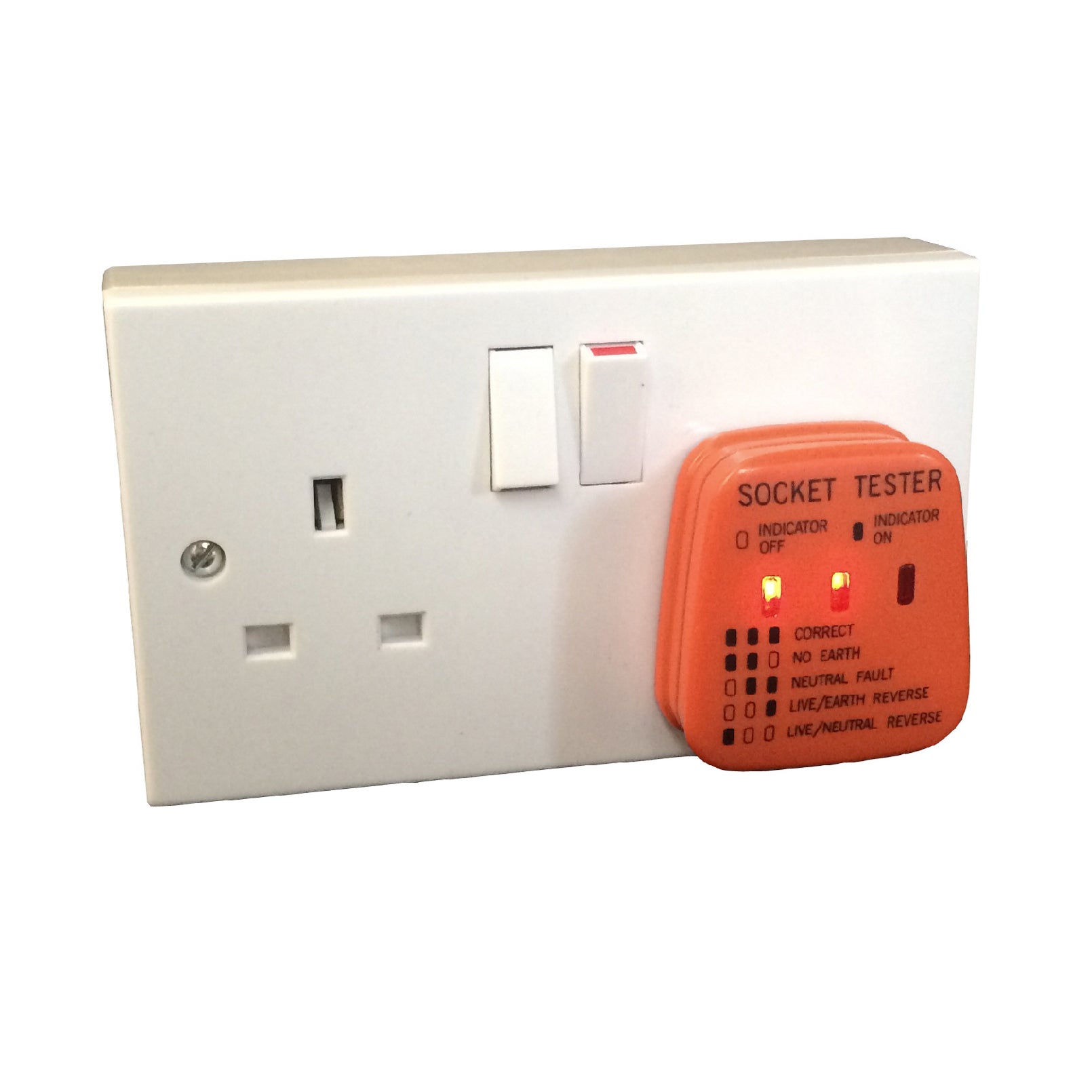 UK Mains Socket Tester 240v Polarity Test / 3 Pin Plug — Homesmart