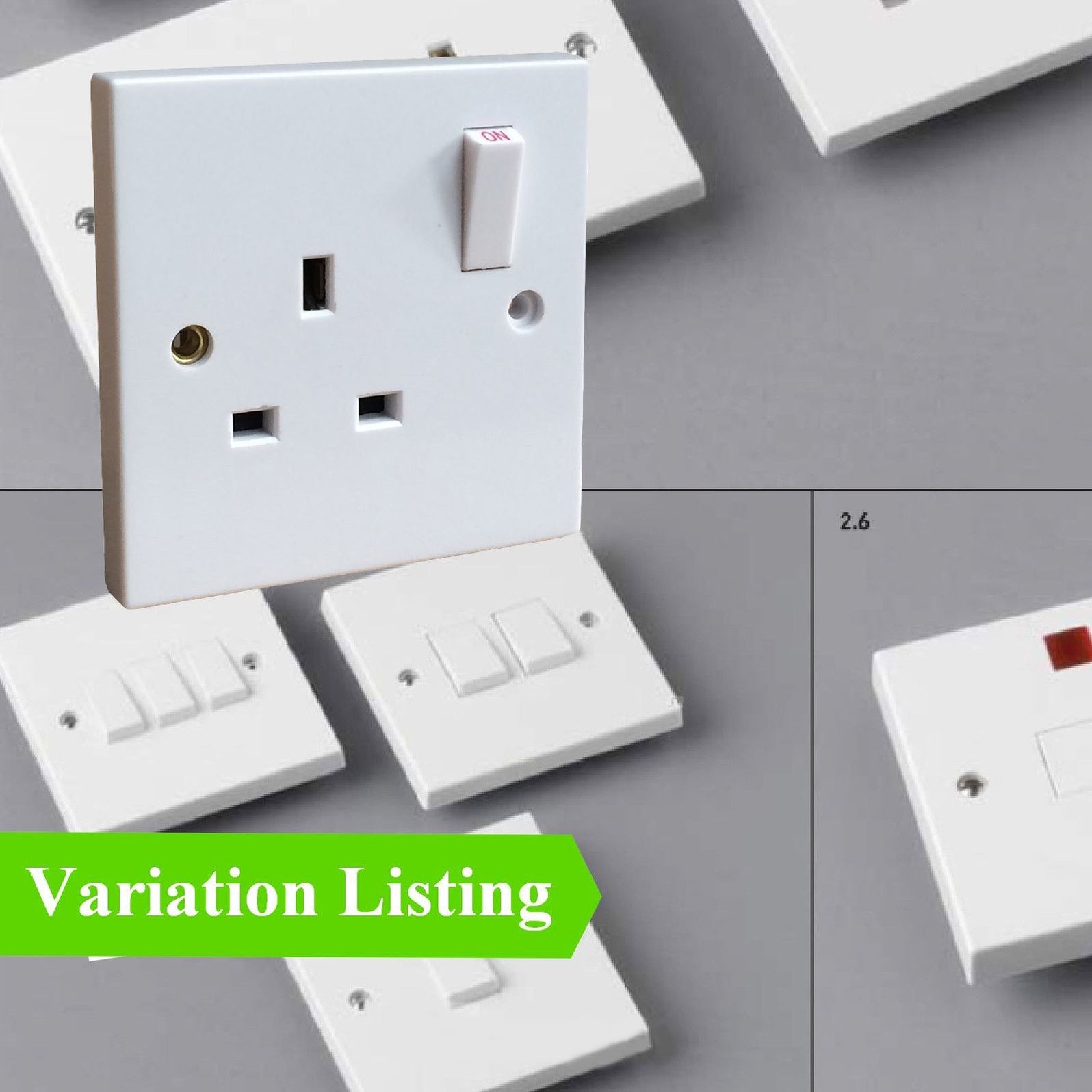 Electrical White Sockets & Switches . — Homesmart