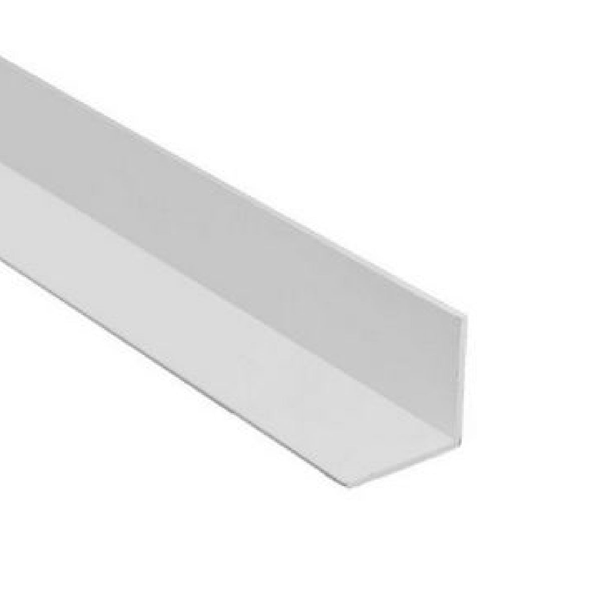 White 1 Metre UPVC Plastic Rigid Angle 25mm x 25mm Corner Trim — Homesmart